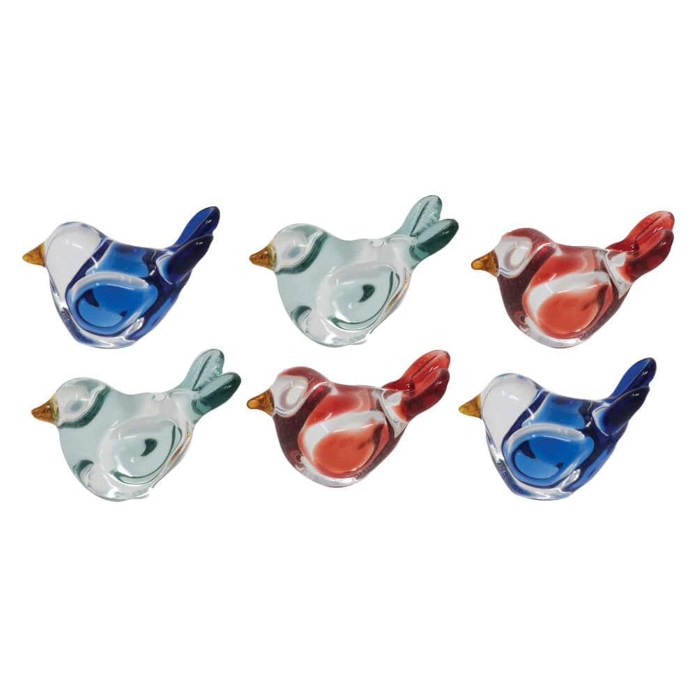 Mini Birds: 6pc – Glass Eye Studio