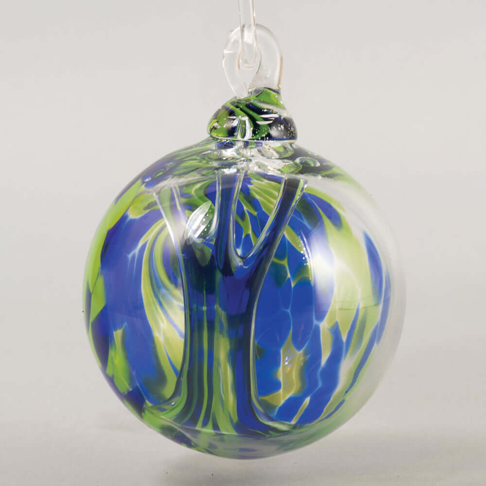 Handmade Glass Angel Swing Ornament